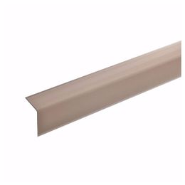 acerto® Treppenkantenprofil Alu Treppenwinkel-Profil 135cm 42x30mm bronze hell selbstklebend