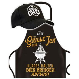 Soreso® Soreso® Grillschürze Geburtstag Geschenk Kochschürze plus Base Cap für Männer