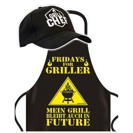 Soreso® Soreso® Grillschürze Geburtstag Geschenk Kochschürze plus Base Cap für Männer