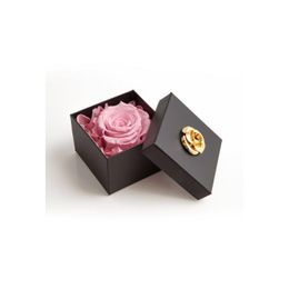 Kunstblume 1 Infinity Rose haltbar 3 Jahre Rose in Box mit Blumendeckel Rose