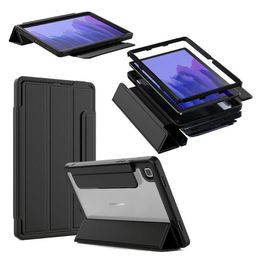 Wigento Tablet-Hülle Für Samsung Galaxy Tab A7 T500 / T505 2020 aufstellbare Outdoor Hybrid Tablet Tasche Etuis Cover Case Schutz Robust Neu
