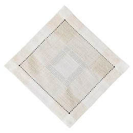 matches21 HOME & HOBBY matches21 HOME & HOBBY Tischdecke Mitteldecke Leinenoptik & Hohlsaum 35x35cm (1-tlg)