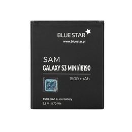 BlueStar Akku Ersatz kompatibel mit Samsung Galaxy S3 Mini I8190 1500mAh Li-lon Austausch Batterie Accu EB425161LU Smartphone-Akku