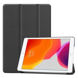 Wigento Tablet-Hülle Premium Smartcover Schwarz Tasche Etuis Hülle für Apple iPad 10.2 2019 / 2020 7. / 8.Generation