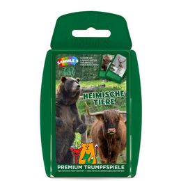 Winning Moves Spiel, Quartett Top Trumps Heimische Tiere