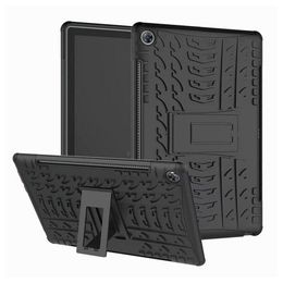 Wigento Tablet-Hülle Für Samsung Galaxy Tab A 10.1 T510 / T515 2019 Hybrid Outdoor Schutzhülle Case Schwarz Tasche Cover Etuis