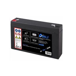 ARLI AGM Blei Akku 6V 7Ah 20HR Batterie Glasfaservlies Bleiakku Bleiakkus 7000 mAh (6