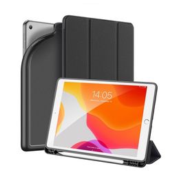 Dux Ducis Tablet-Hülle Dux Ducis Buch Tasche Hartschale mit Smart Sleep Standfunktion für Apple iPad 10.2" (2019) Tablet Hülle Brieftasche Schutzhülle Schwarz