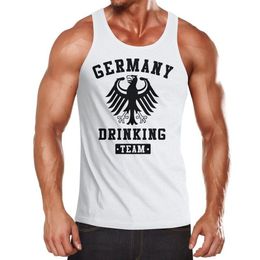 MoonWorks Tanktop Deutschland Herren Tanktop Germany Drinking Bier Team Adler mit Print