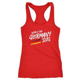 MoonWorks Tanktop Damen Deutschland Tanktop WM Fußball Weltmeisterschaft 2018 World Cup Fan-Shirt Germany MoonWorks®