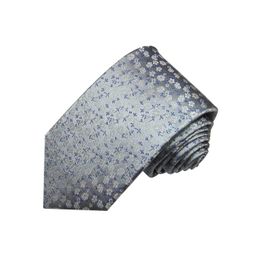 Paul Malone Krawatte Herren Seidenkrawatte Designer Schlips modern geblümt 100% Seide Breit (8cm)