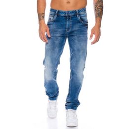 Cipo & Baxx Cipo & Baxx Slim-fit-Jeans Herren Jeans Hose im casual Look mit dezenten dicken Nähten Dezente dicke Nähte