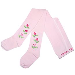 WERI SPEZIALS Strumpfhersteller GmbH Strickstrumpfhose Kinderstrumpfhosen für Mädchen >>Blüten<< aus Baumwolle