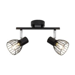 BRILLIANT LEUCHTEN Brilliant Blacky Deckenleuchte Schwarz, 2-flammig