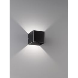 Fischer & Honsel Dan Wandleuchte LED Schwarz, 1-flammig