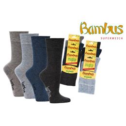 Socks 4 Fun Gesundheitssocken Bambus Wellness Socken (3-Paar