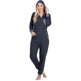 maluuna Schlafanzug Damen Jumpsuit