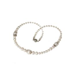 Bella Carina Perlenkette Kette mit echten Süßwasser Perlen verziert