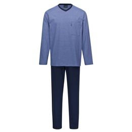 Ammann Pyjama Baumwolle, blau