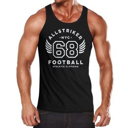 Neverless Tanktop Herren Tank-Top College Design Schriftzug NYC 68 Football Athletic Clothing Vintage Muskelshirt Muscle Shirt Neverless® mit Print