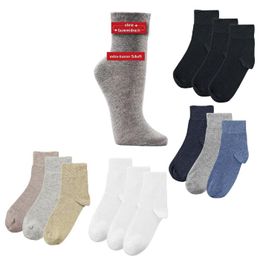 Socks 4 Fun Diabetikersocken Wellness Kurzschaft Baumwolle (3-Paar