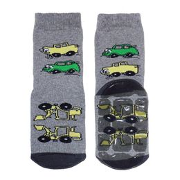 WERI SPEZIALS Strumpfhersteller GmbH ABS-Socken Kinder ABS-Socken für Jungs >>Große Autos<< aus Baumwolle mit Frottee