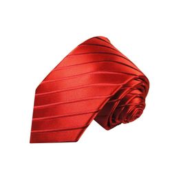 Paul Malone Krawatte Designer Seidenkrawatte Herren Schlips modern uni gestreift 100% Seide Schmal (6cm)