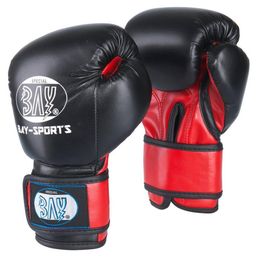 BAY-Sports Boxhandschuhe MiniFighter Kinderboxhandschuhe schwarz/rot Boxen Kickboxen