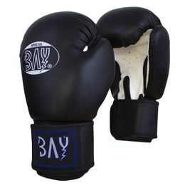 BAY-Sports Boxhandschuhe Future Box-Handschuhe schwarz/weiß Boxen Kickboxen