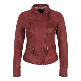 Oakwood Biker-Lederjacke Damen Gr&ouml;&szlig;e L rot