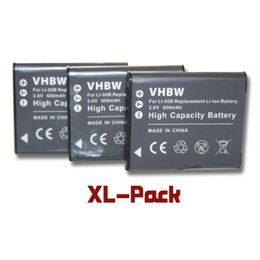 vhbw Kamera-Akku passend für Kompatibel mit Ricoh WG-70 Foto Kompakt (600mAh