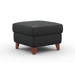 Hocker Machalke "pablo" Gr. B/H/T: 65 cm x 44 cm x 65 cm, Leder COMFORT, schwarz (black comfort)