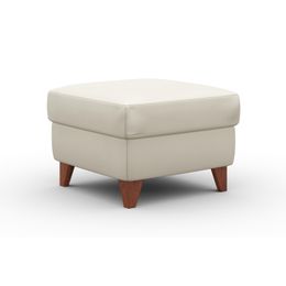 Hocker Machalke "pablo" Gr. B/H/T: 65 cm x 44 cm x 65 cm, Leder SADDLE, beige (creme saddle)