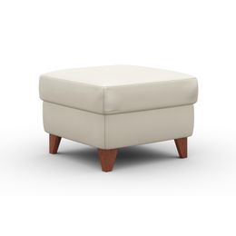 Hocker Machalke "diego" Gr. B/H/T: 65 cm x 44 cm x 65 cm, Leder SADDLE, beige (creme saddle)