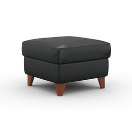 Hocker Machalke "diego" Gr. B/H/T: 65 cm x 44 cm x 65 cm, Leder SADDLE, schwarz (black saddle)