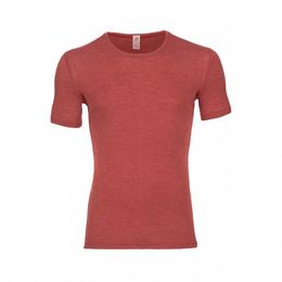 Engel - Shirt S/S - Merinounterwäsche Gr 50/52 rot