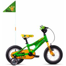 Kinderfahrrad GHOST "POWERKID AL 12 K" Fahrräder Gr. 18 cm, 12 Zoll (30,48 cm), grün Kinder Kinderfahrräder