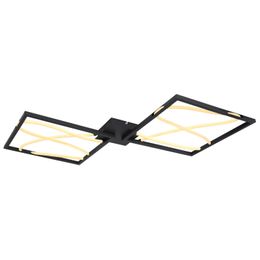 Globo KAIA Deckenleuchte LED Schwarz, 1-flammig