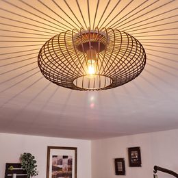 hofstein Wemude Deckenleuchte Kupferfarben, Schwarz, 1-flammig