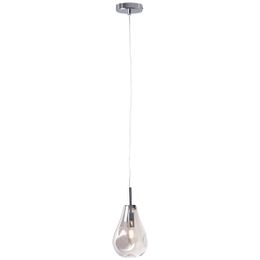 BRILLIANT LEUCHTEN Brilliant Living Drops Pendelleuchte Chrom, 1-flammig