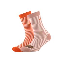 Tom Tailor Unisex Stoppersocken im Doppelpack mit Motivprint, orange, Motivprint, Gr. 27-30