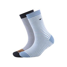 Tom Tailor Unisex Stoppersocken im Doppelpack mit Motivprint, blau, Motivprint, Gr. 27-30