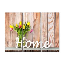 Bilderdepot24 Leinwandbild Home Tulpen