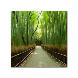 Bilderdepot24 Leinwandbild Bambuswald in Arashiyama