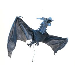 EUROPALMS Halloween Flying Dragon Spannweite 120cm - Animierte Drachenfigur zum Aufh&auml;ngen