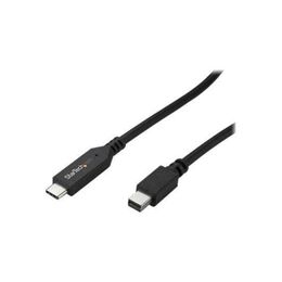 StarTech.com 1m / 3 ft USB-C to Mini DisplayPort Cable - 4K 60Hz - Black - external video adapter - STM32F072CBU6 - black