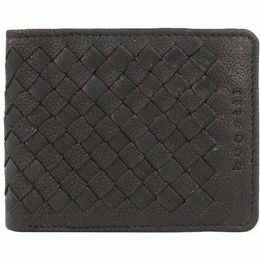 Bugatti Woven Geldbörse Leder 11 cm schwarz