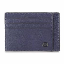 Piquadro Black Square Kreditkartenetui RFID Leder 11 cm blue4