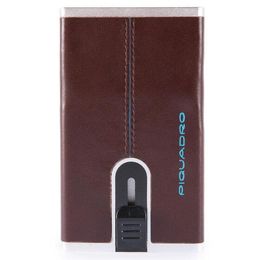Piquadro Blue Square Kreditkartenetui RFID Leder 6 cm mahagonibraun