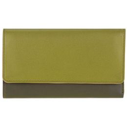 mywalit Geldbörse Leder 19 cm olive